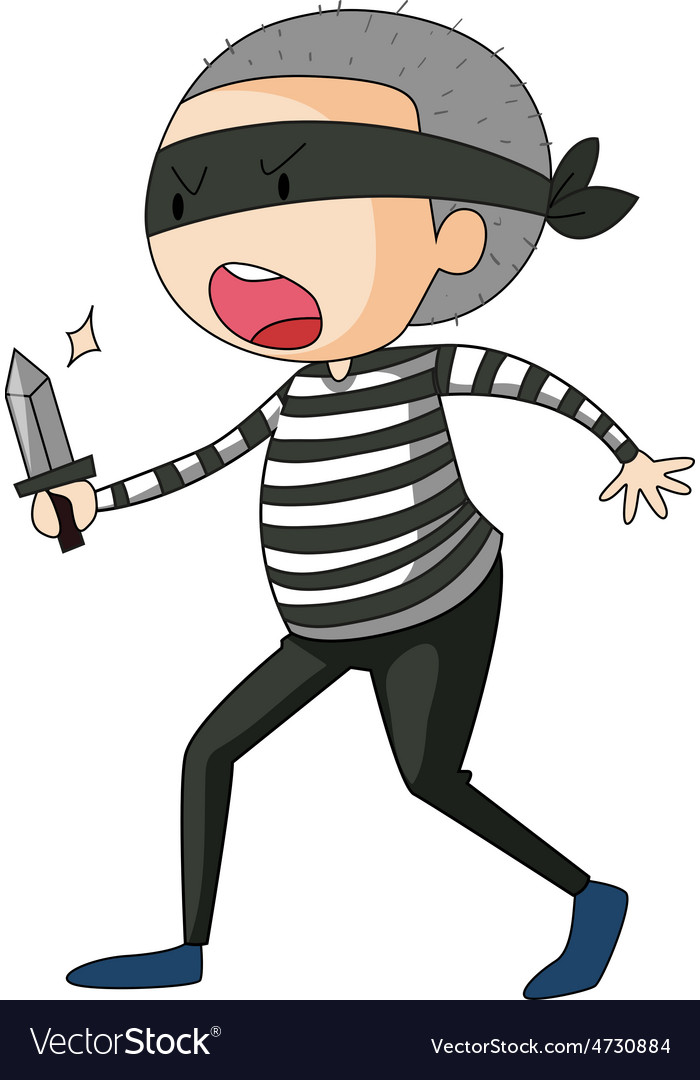 Robber Royalty Free Vector Image - VectorStock