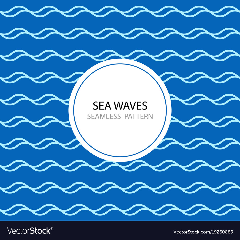 Abstract seamless wave pattern Royalty Free Vector Image