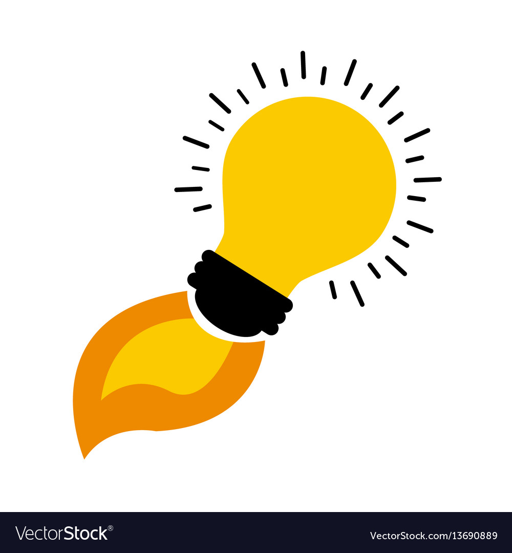 Bulb light design Royalty Free Vector Image - VectorStock