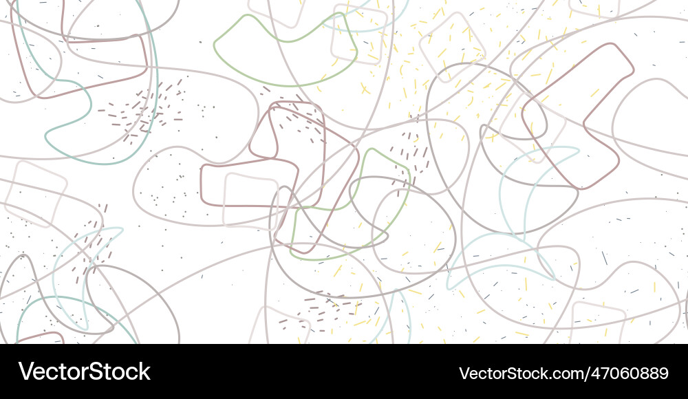 Chaotic simple seamless pattern textile one line Vector Image