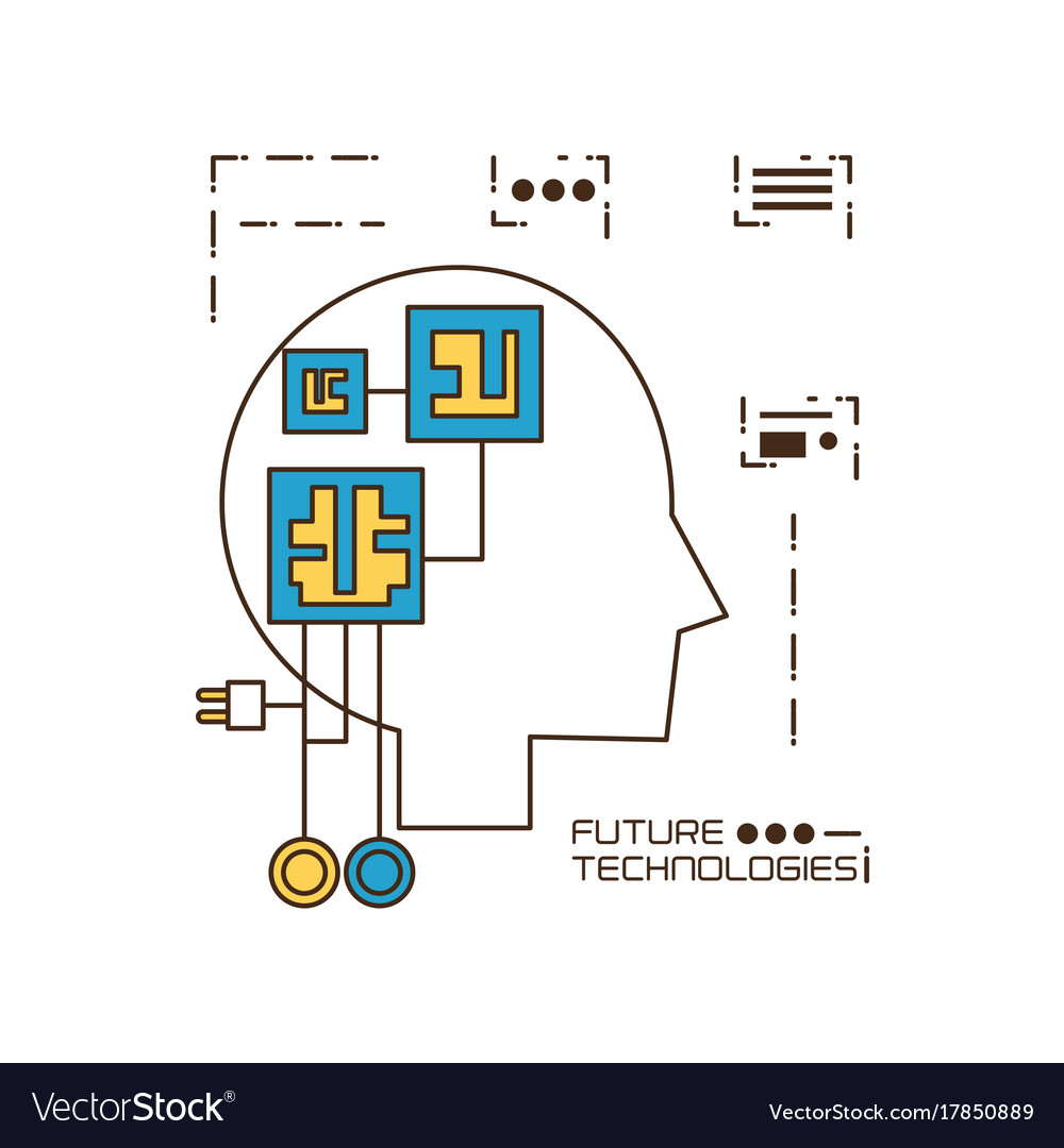 Future technologies design Royalty Free Vector Image