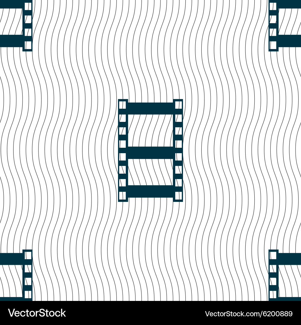 Video sign icon frame symbol seamless pattern Vector Image