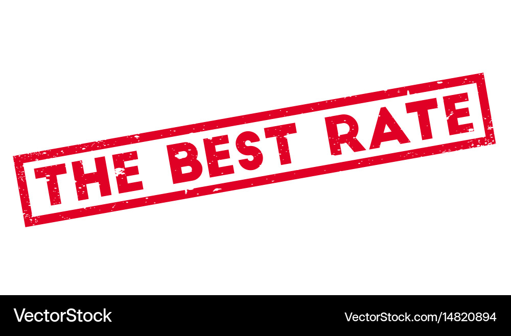 Best rate rubber stamp Royalty Free Vector Image
