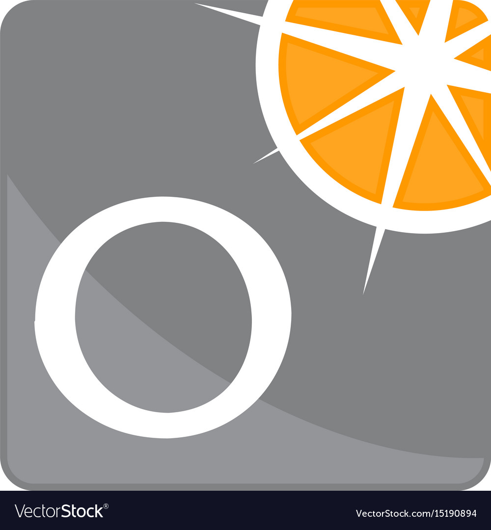 Compass guide solutions initial o Royalty Free Vector Image