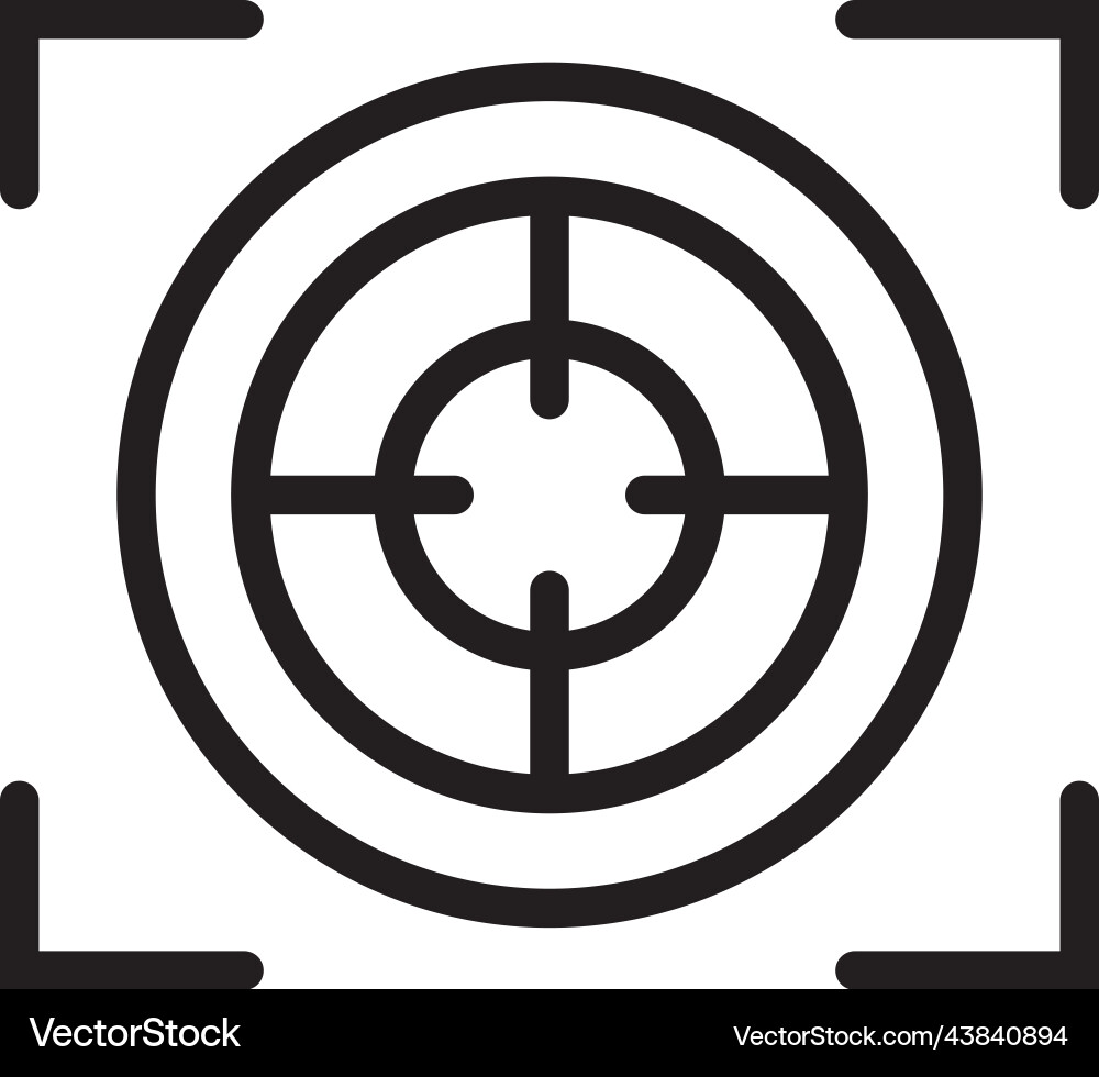 Gun target icon Royalty Free Vector Image - VectorStock