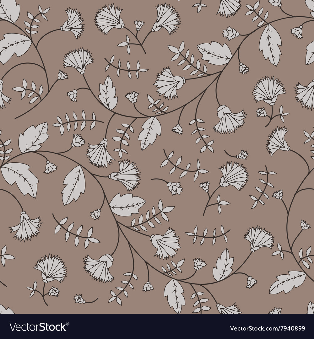 Cornflower pattern seamless texture Royalty Free Vector