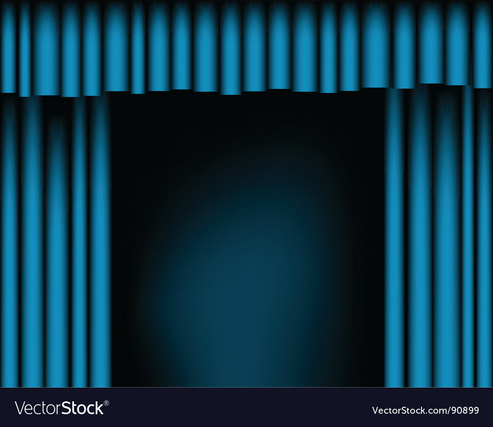 Open curtains Royalty Free Vector Image - VectorStock