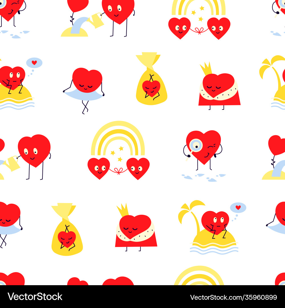 Seamless pattern endless texture bright Royalty Free Vector