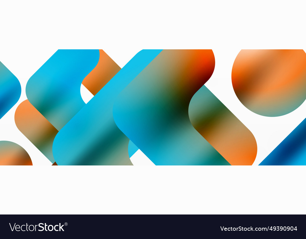 Gradient geometry minimalist fusion of lines Vector Image