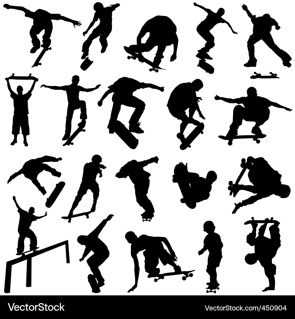 Skateboarding Royalty Free Vector Image - VectorStock