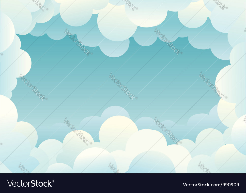 Clouds background image for design Royalty Free Vector Image