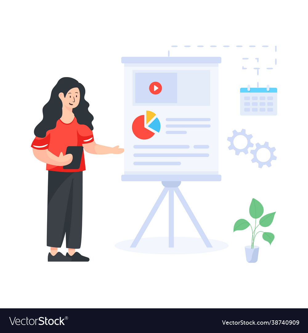 Data presentation Royalty Free Vector Image - VectorStock