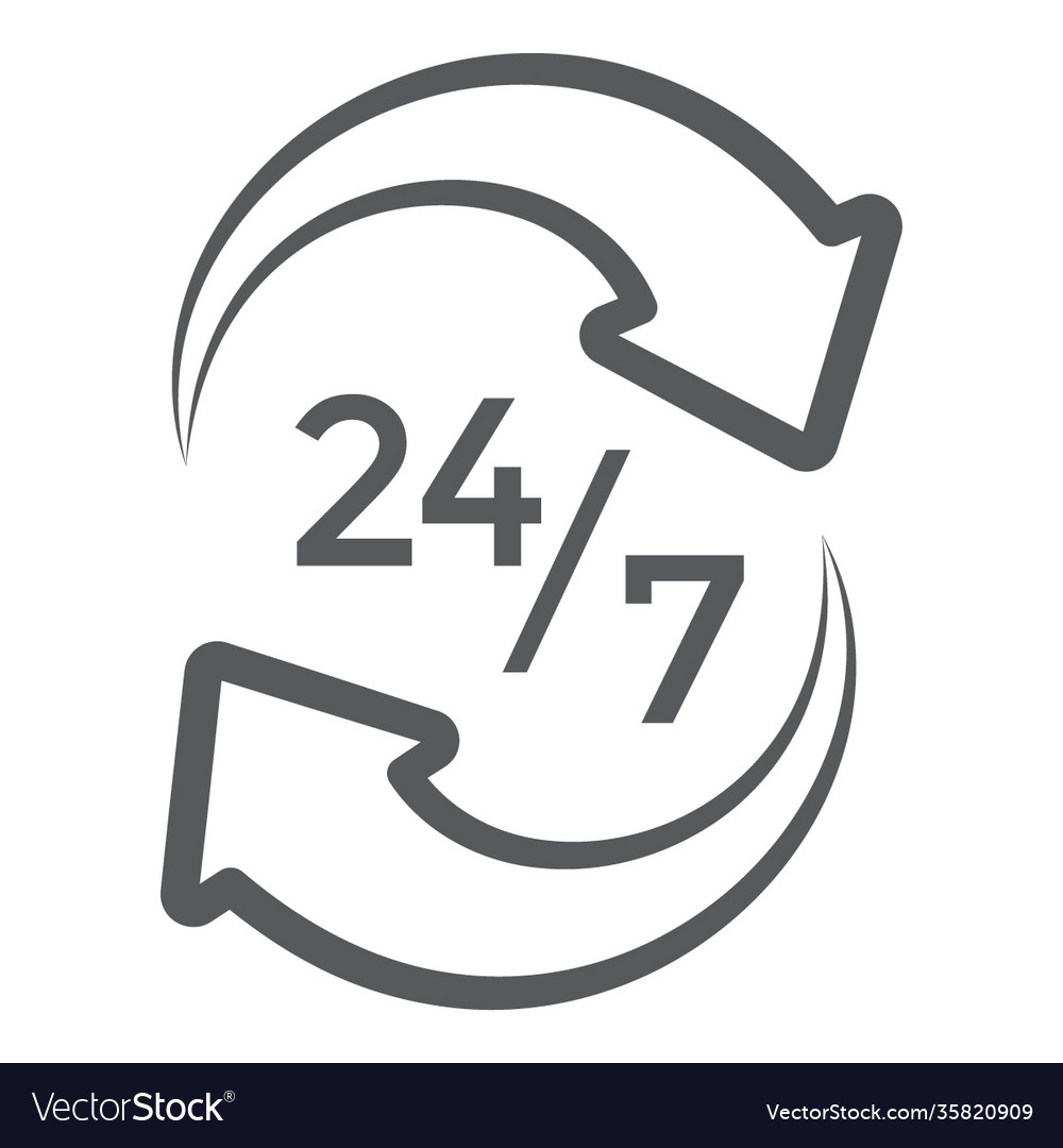 Round clock Royalty Free Vector Image - VectorStock