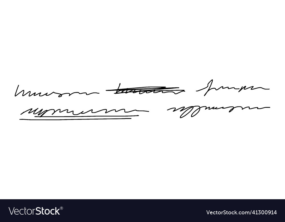 two-lines-of-unreadable-text-strikethrough-vector-image