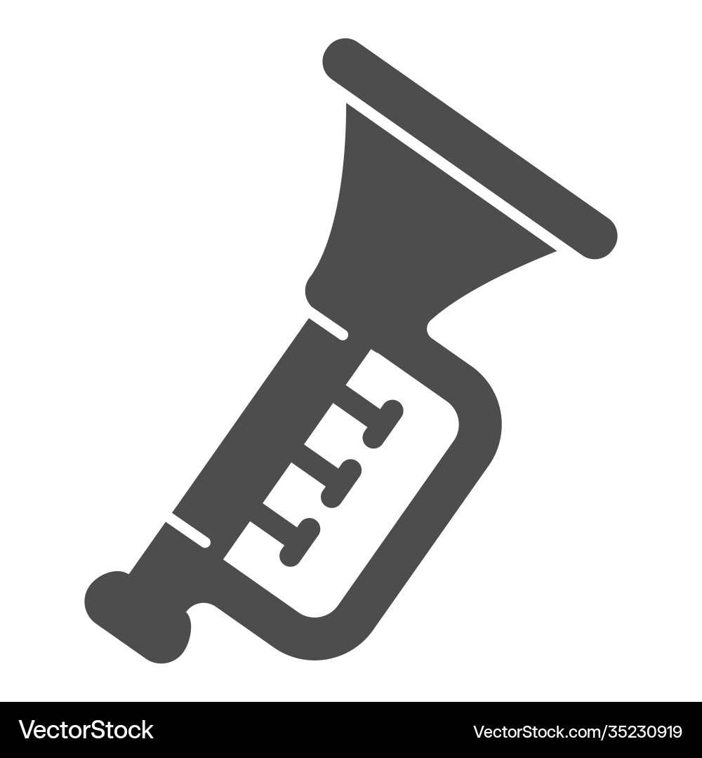 Pipe fife solid icon kid toys concept musical Vector Image