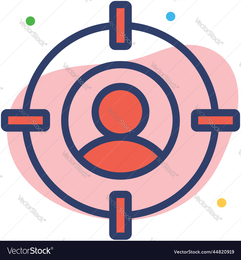 Target user icon user interface as a simple sign Vector Image Target user icon user interface as a simple sign Vector Image
