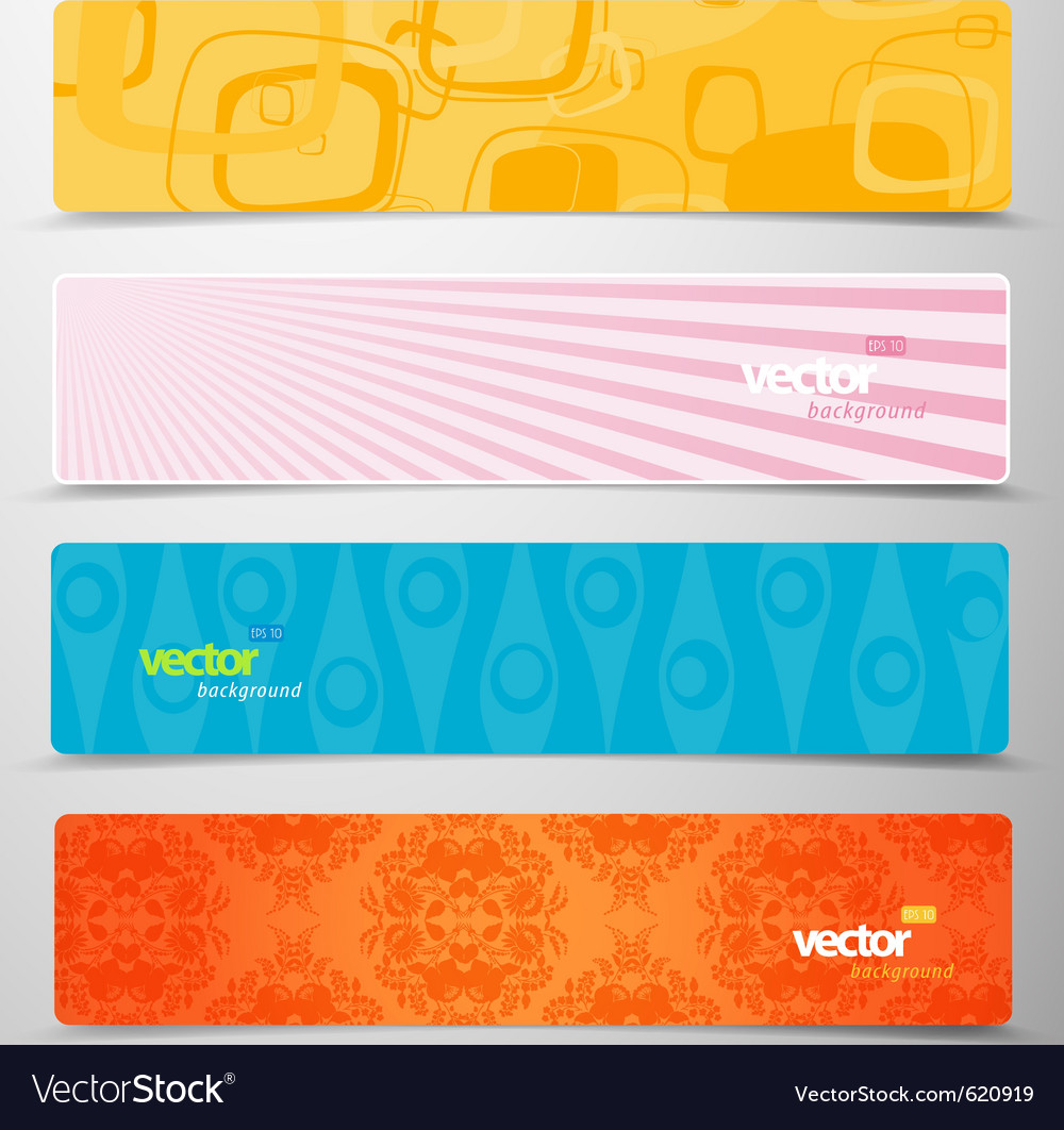 Web headers Royalty Free Vector Image - VectorStock