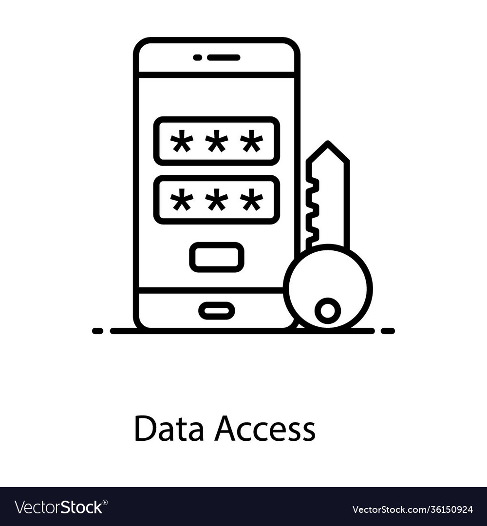 Data access Royalty Free Vector Image - VectorStock