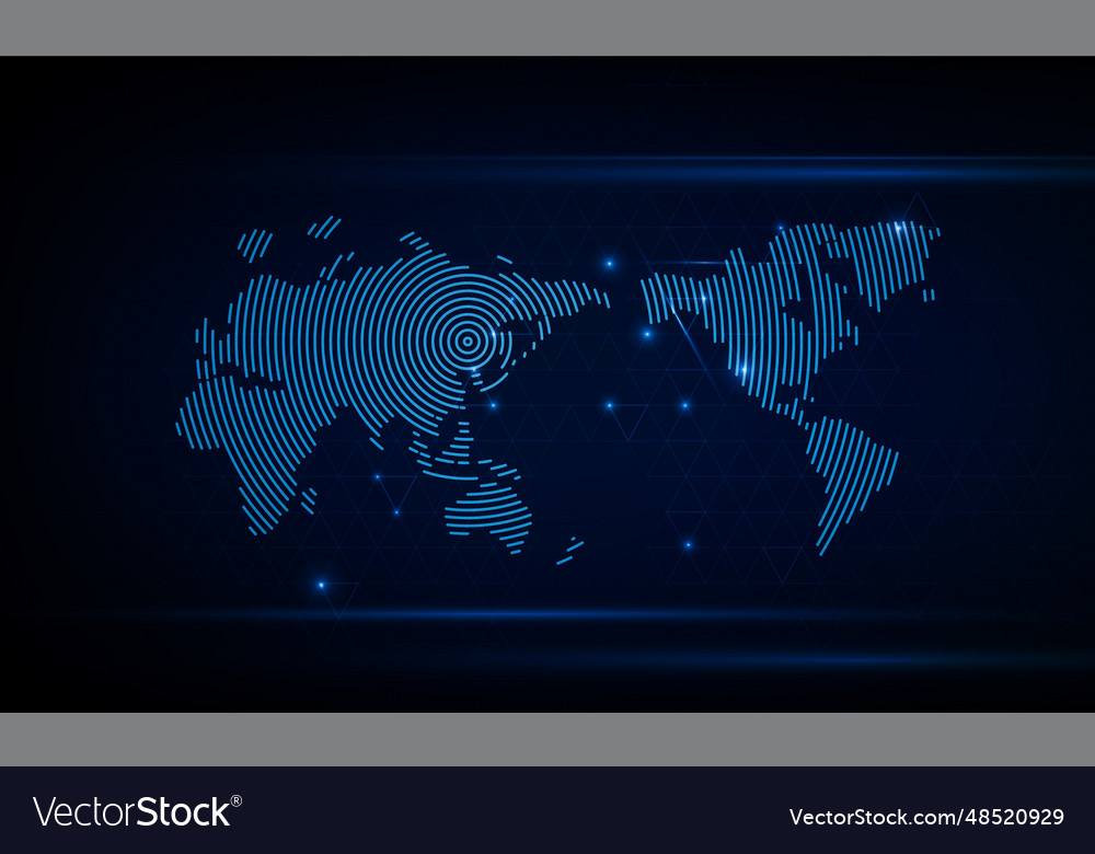 Abstract a stream of binary code numbers Vector Image