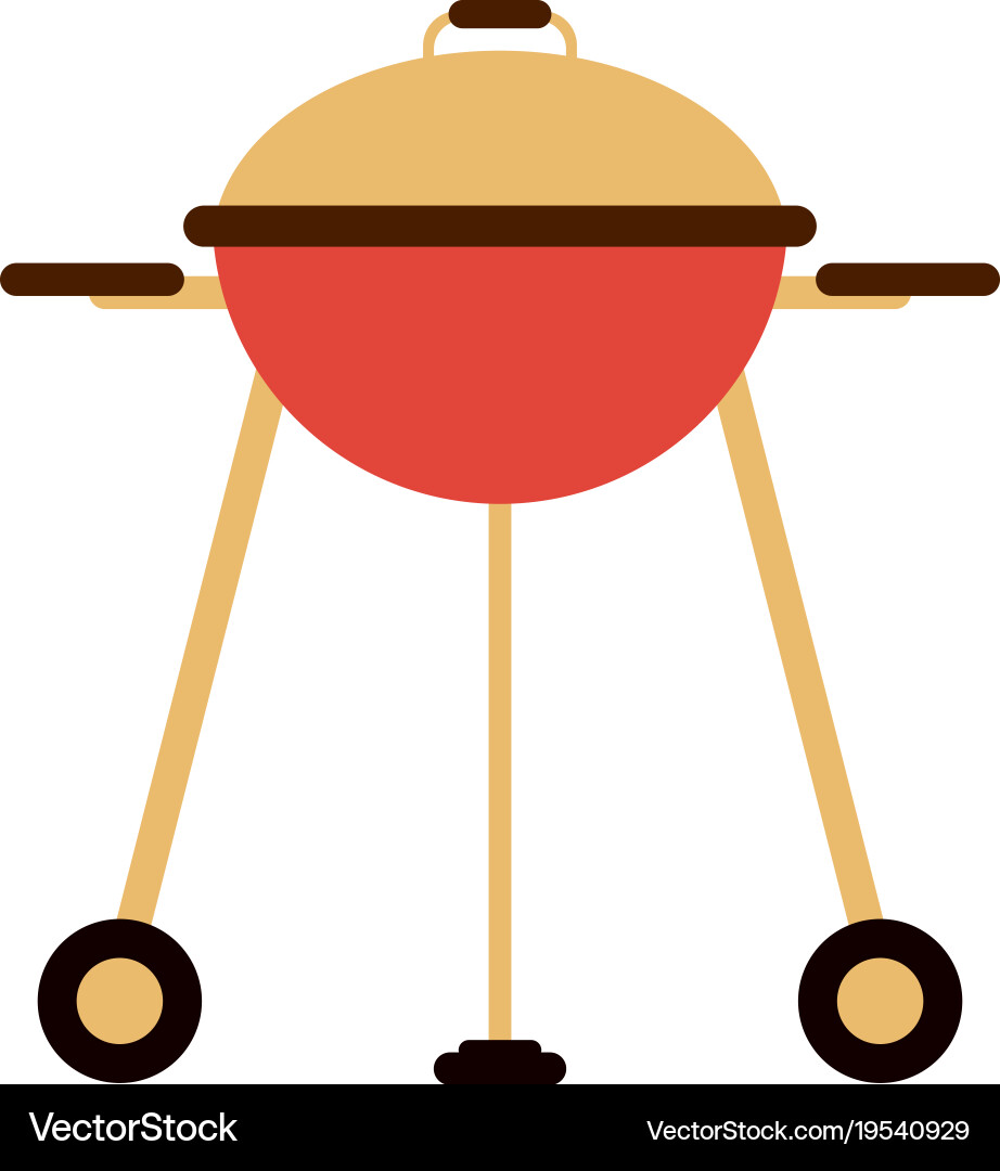Bbq grill isolated Royalty Free Vector Image - VectorStock