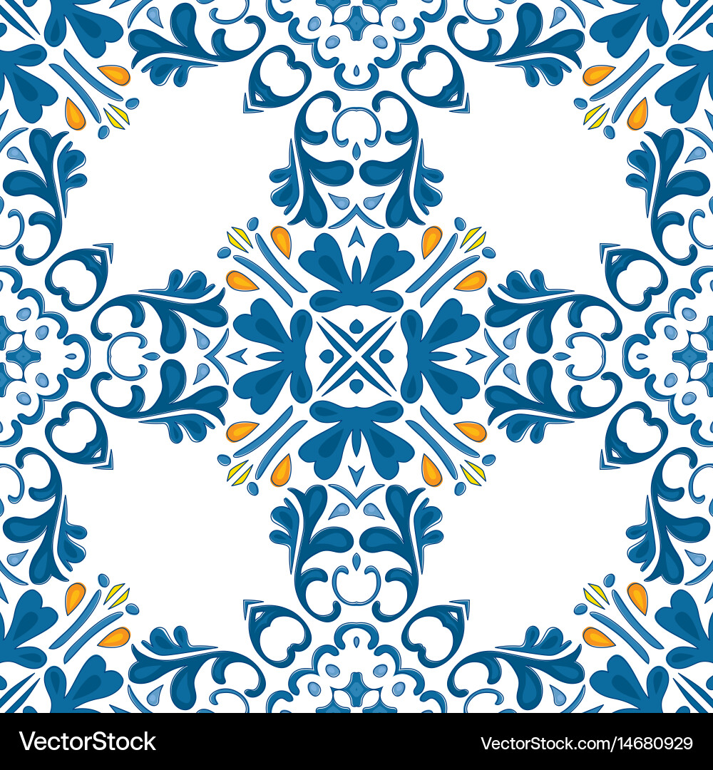 Portuguese tiles Royalty Free Vector Image - VectorStock