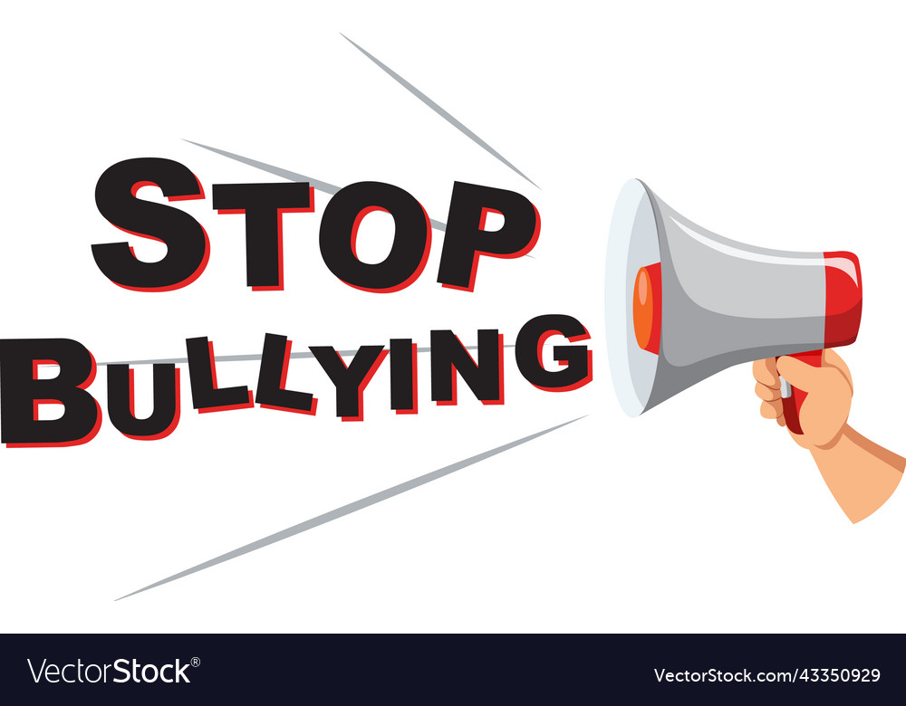 Stop bullying concept Royalty Free Vector Image Stop bullying concept Royalty Free Vector Image