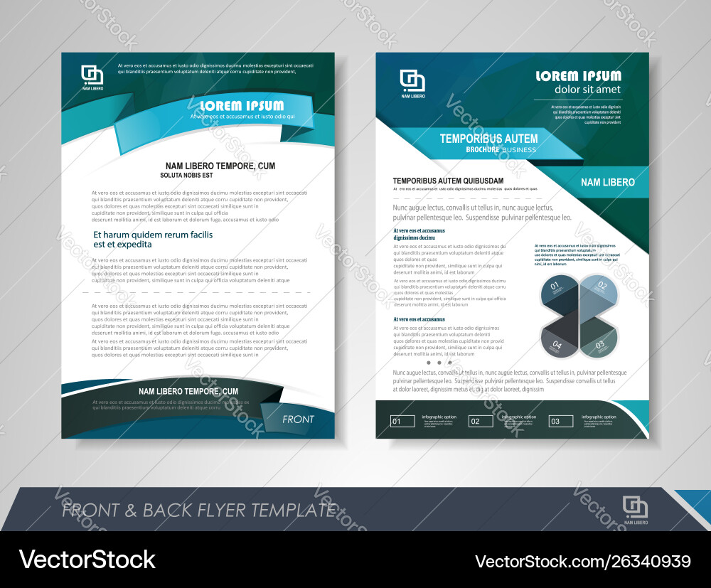 Business flyer cover design Royalty Free Vector Image
