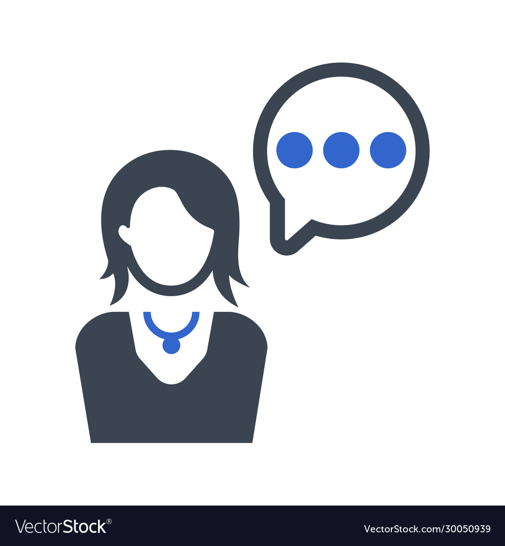 Customer comment icon Royalty Free Vector Image