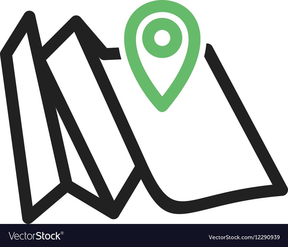 Folded Map Royalty Free Vector Image - VectorStock Folded Map Royalty Free Vector Image - VectorStock