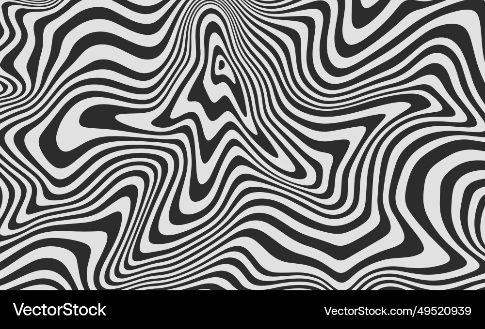 Optical stripes texture abstract geometric Vector Image