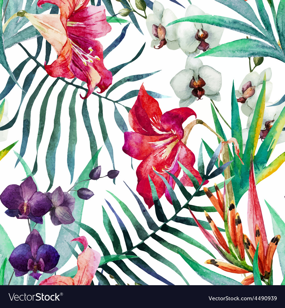 Tropical pattern Royalty Free Vector Image - VectorStock