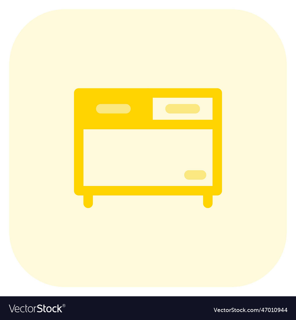 Buffet table used in restaurant kitchen Royalty Free Vector