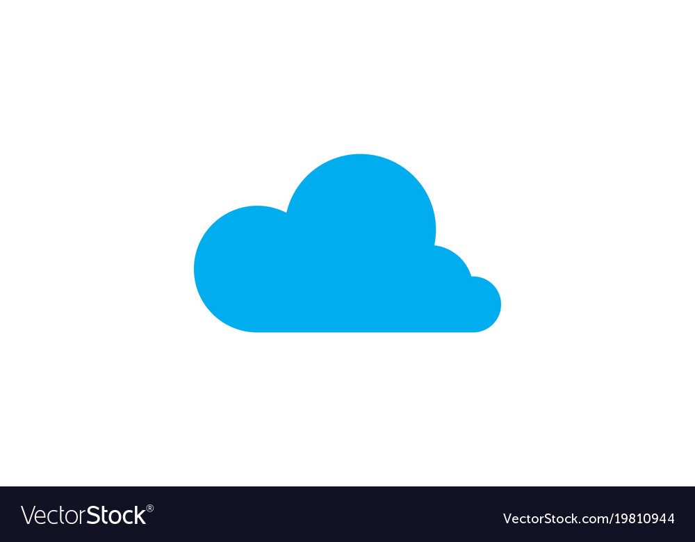 Cloud logo template Royalty Free Vector Image - VectorStock