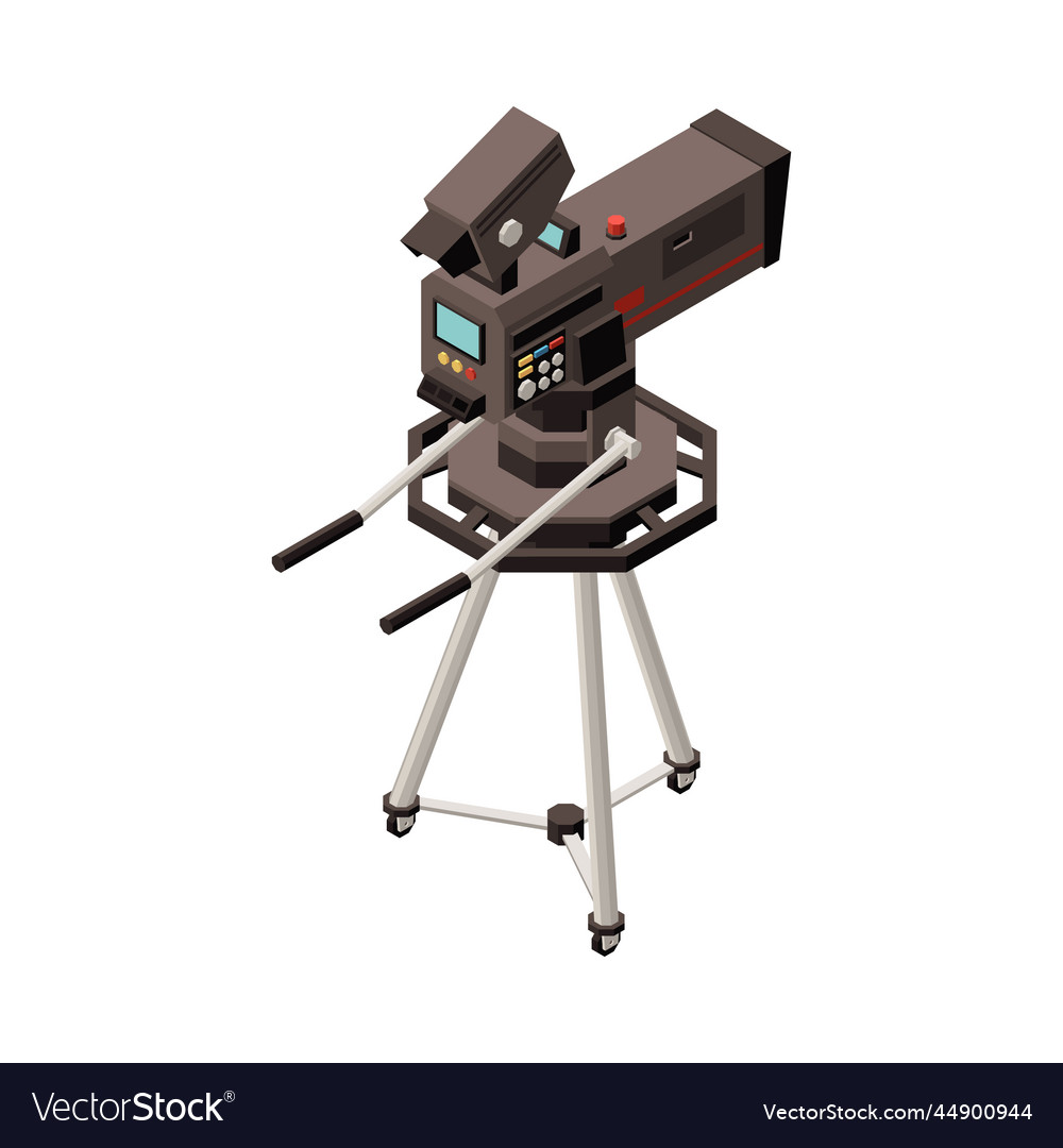 Isometric camera Royalty Free Vector Image - VectorStock
