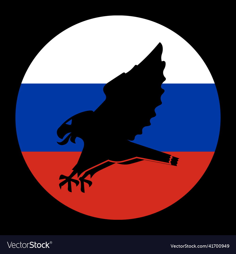 An attacking eagle symbolizing the aggressive Vector Image