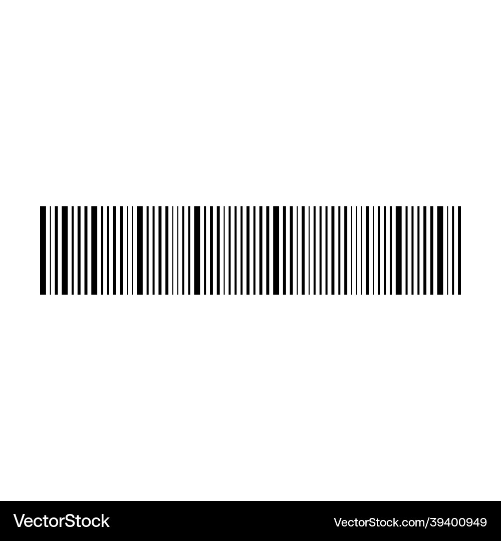 Bar code cartoon icon Royalty Free Vector Image
