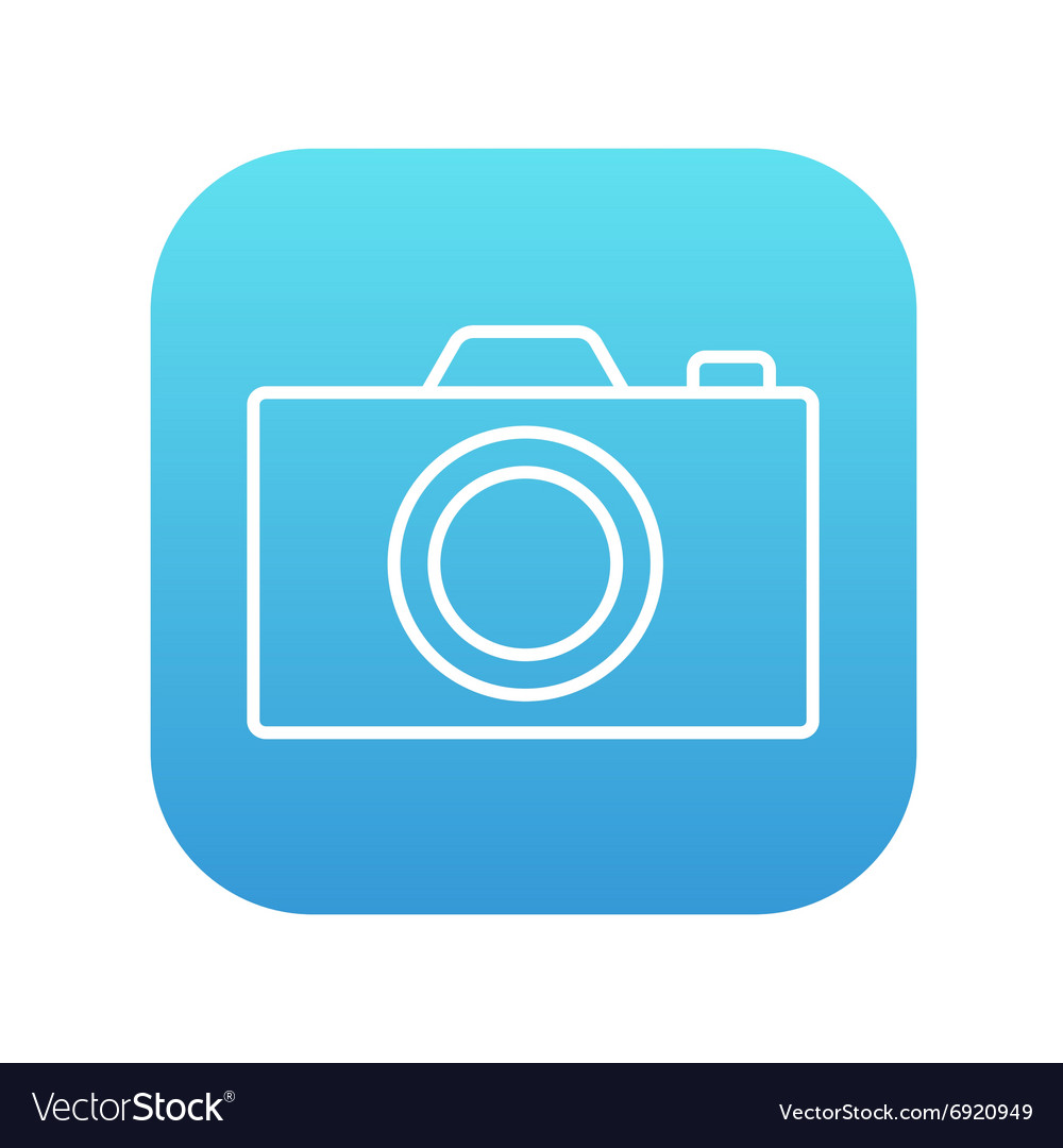 Camera line icon Royalty Free Vector Image - VectorStock