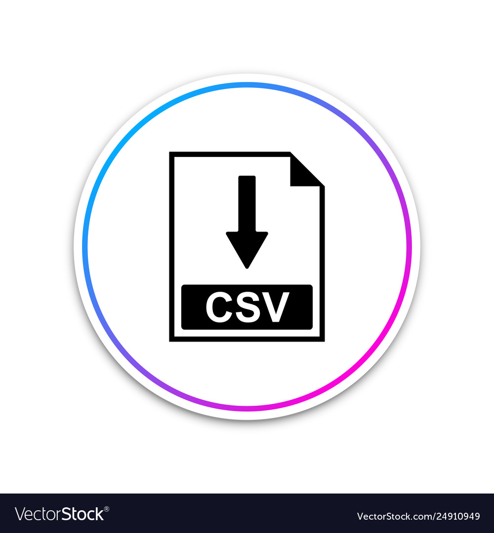 Csv file document icon download button Royalty Free Vector Csv file document icon download button Royalty Free Vector