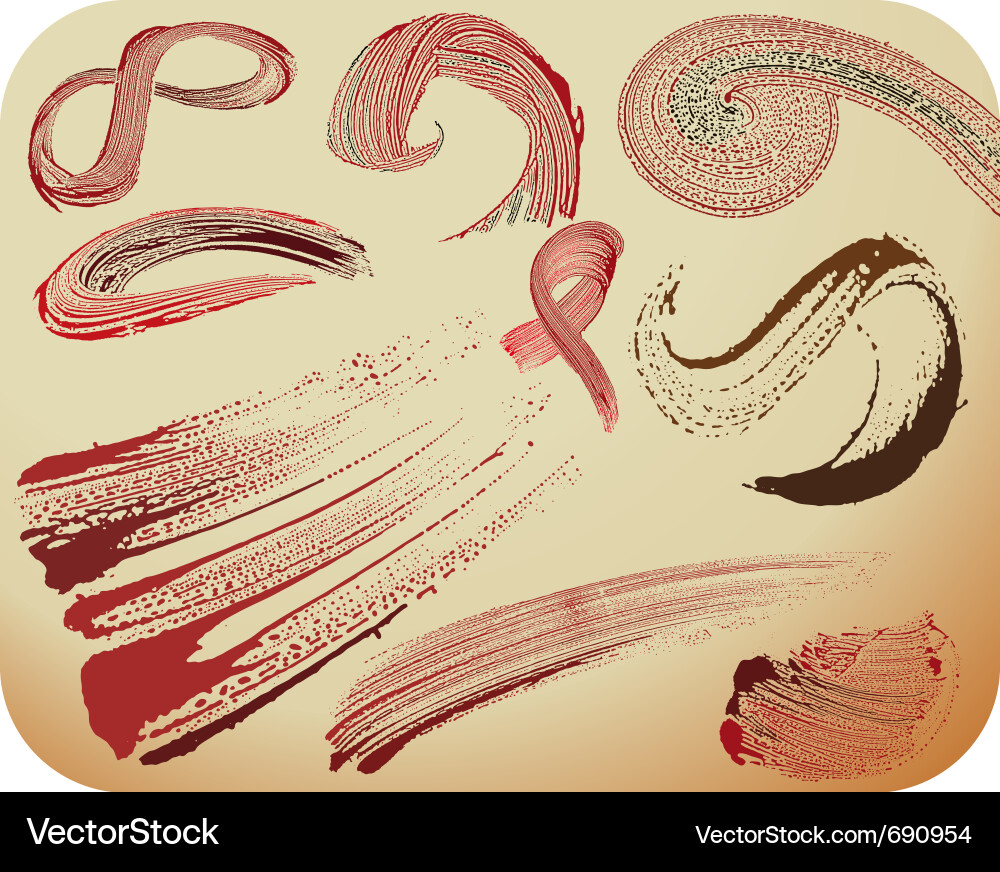 Blood stain set Royalty Free Vector Image - VectorStock