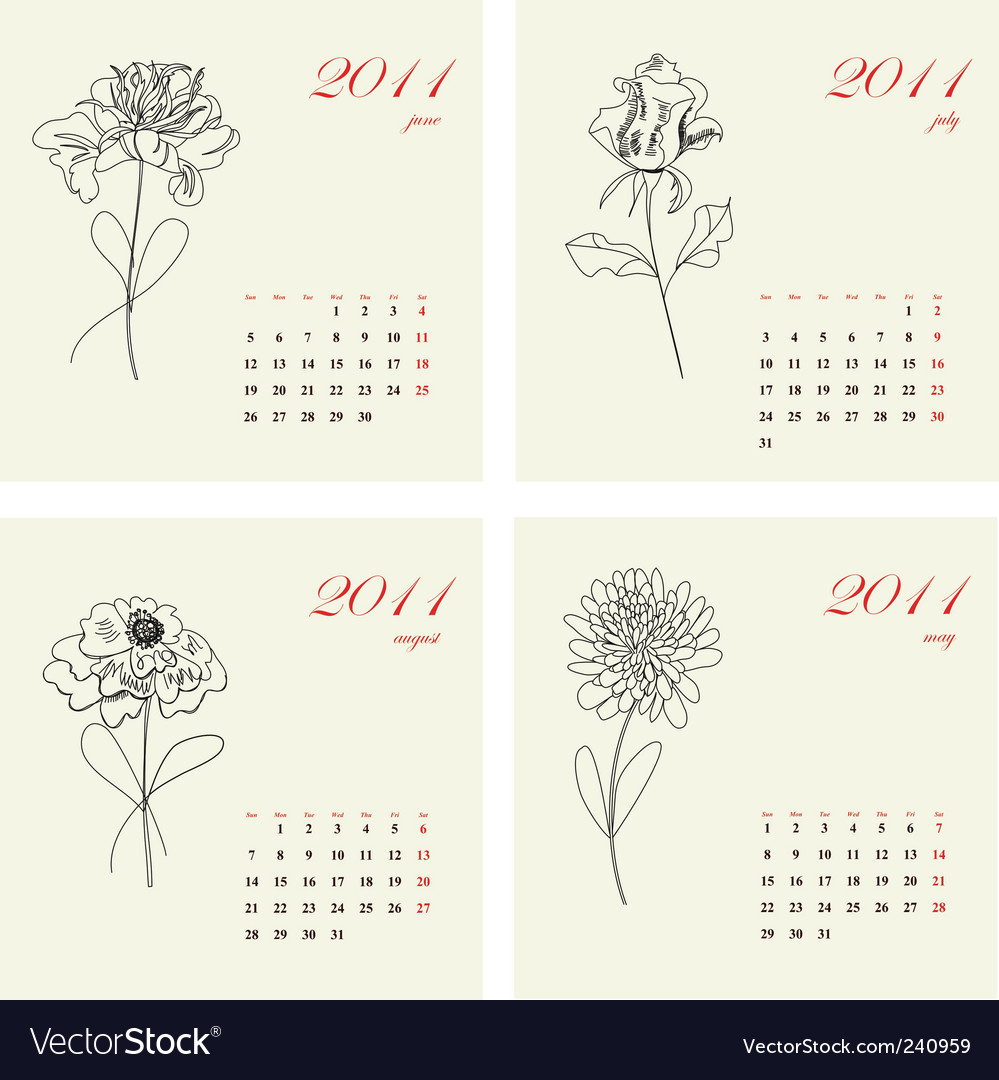 Calendar Royalty Free Vector Image - VectorStock