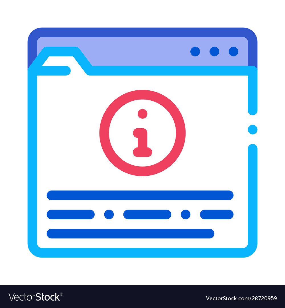 Information folder icon outline Royalty Free Vector Image Information folder icon outline Royalty Free Vector Image