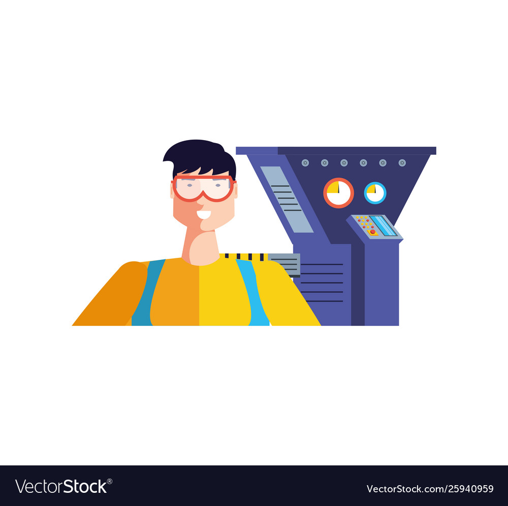 Isolated avatar professional worker design Vector Image