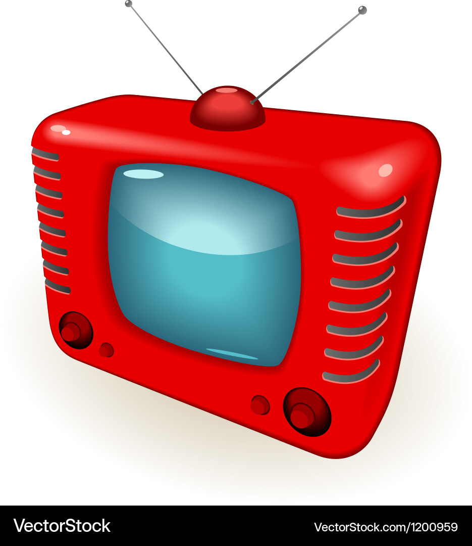 Retro tv Royalty Free Vector Image - VectorStock