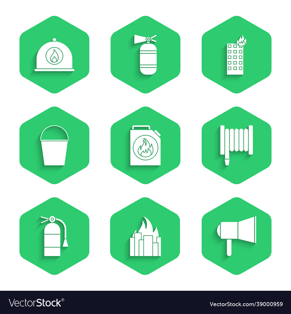 Set canister for flammable liquids fire Royalty Free Vector Set canister for flammable liquids fire Royalty Free Vector
