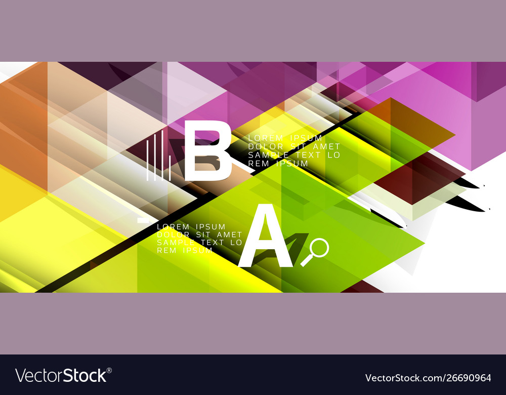 Abstract triangle pattern colorful backdrop Vector Image