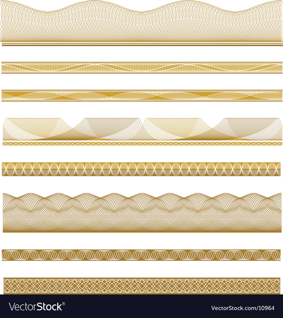 Borders elements Royalty Free Vector Image - VectorStock