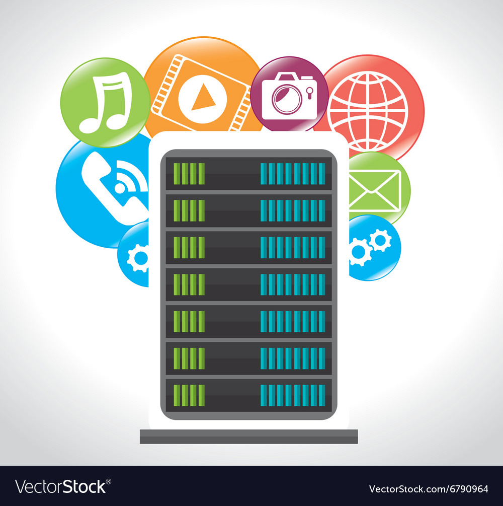 Computing security system Royalty Free Vector Image