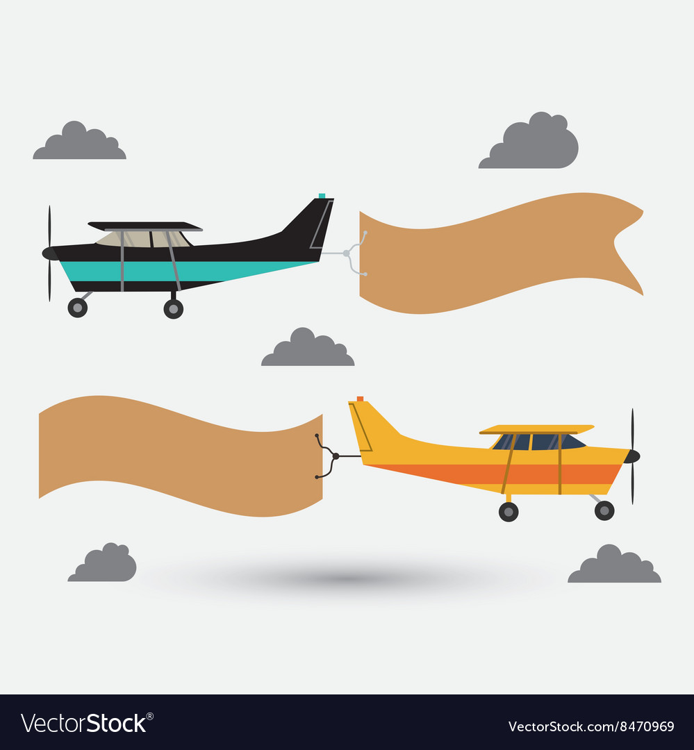 Airplane design editable Royalty Free Vector Image