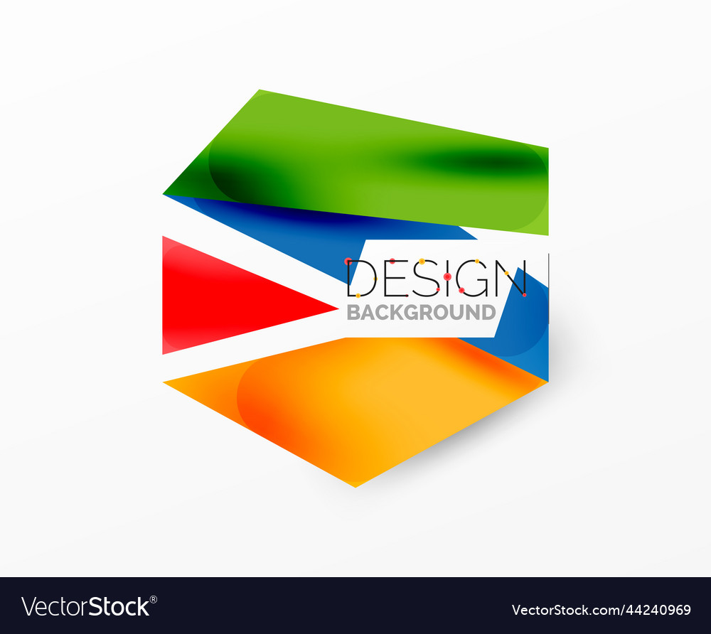 Background abstract overlapping shapes minimal Vector Image