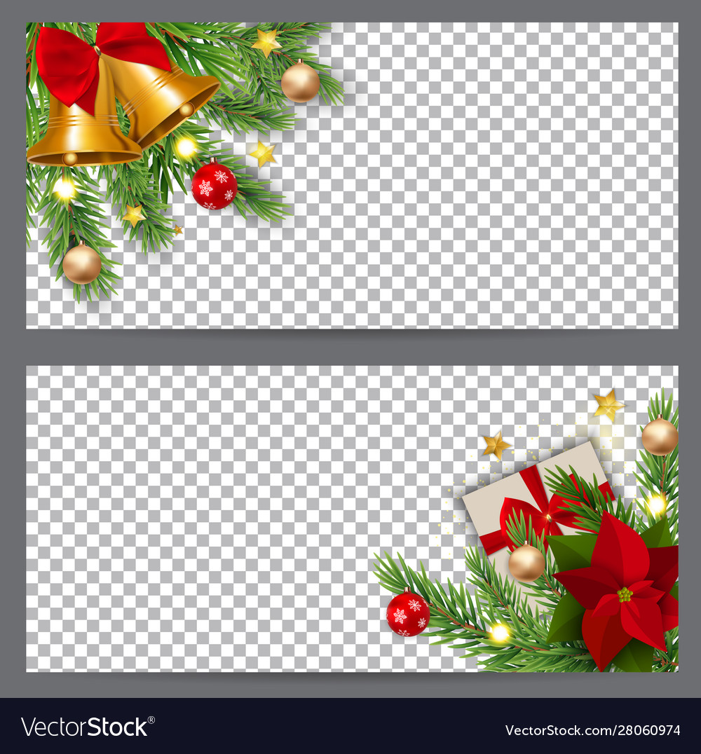 New year and christmas business cards invitations Vector Image New year and christmas business cards invitations Vector Image